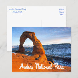 Arches National Park, Moab Utah Postcard | Zazzle