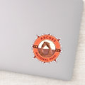 Arches National Park Retro Compass Emblem Sticker | Zazzle