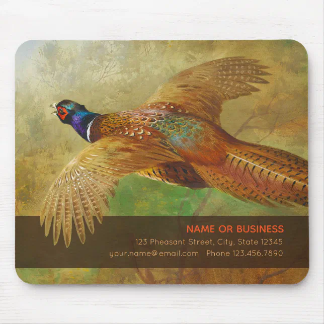 Archibald Thorburn Flying pheasant Promotional Mouse Pad | Zazzle