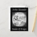 Archie Alexander ~ Mathematician/Engineer ~Builder Postcard | Zazzle