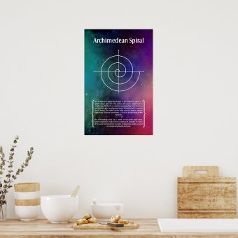 Archimedean Spiral Poster | Zazzle