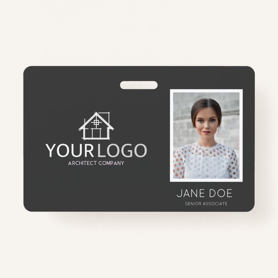 Architect Business Personalized Photo Employee Badge | Zazzle