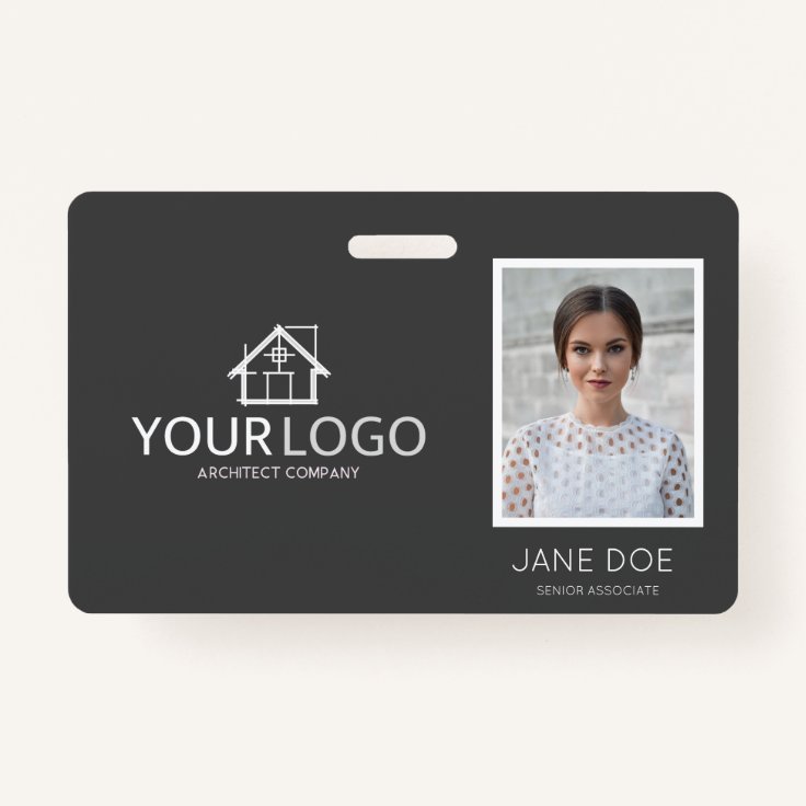 Architect Business Personalized Photo Employee Badge | Zazzle