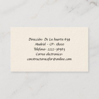 Architect - Constructor - Calling card | Zazzle