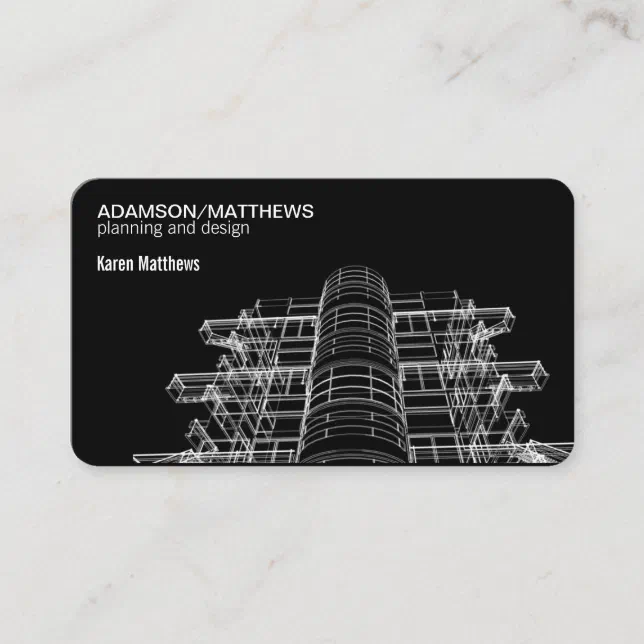 architect designer plans business card | Zazzle