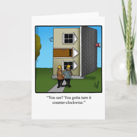 Architect Humor Greeting Card | Zazzle.com