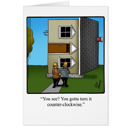 Architect Humor Greeting Card | Zazzle.com