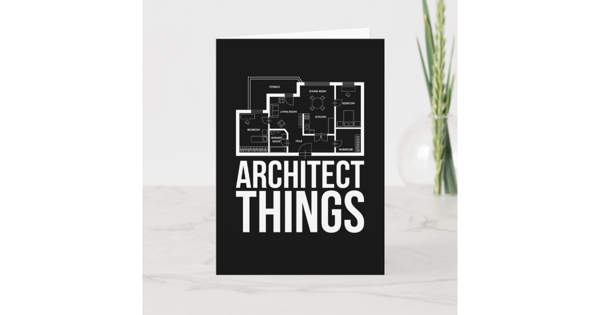 Architect Things Architecture Card | Zazzle