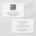 Architect with QR Code Business Card | Zazzle