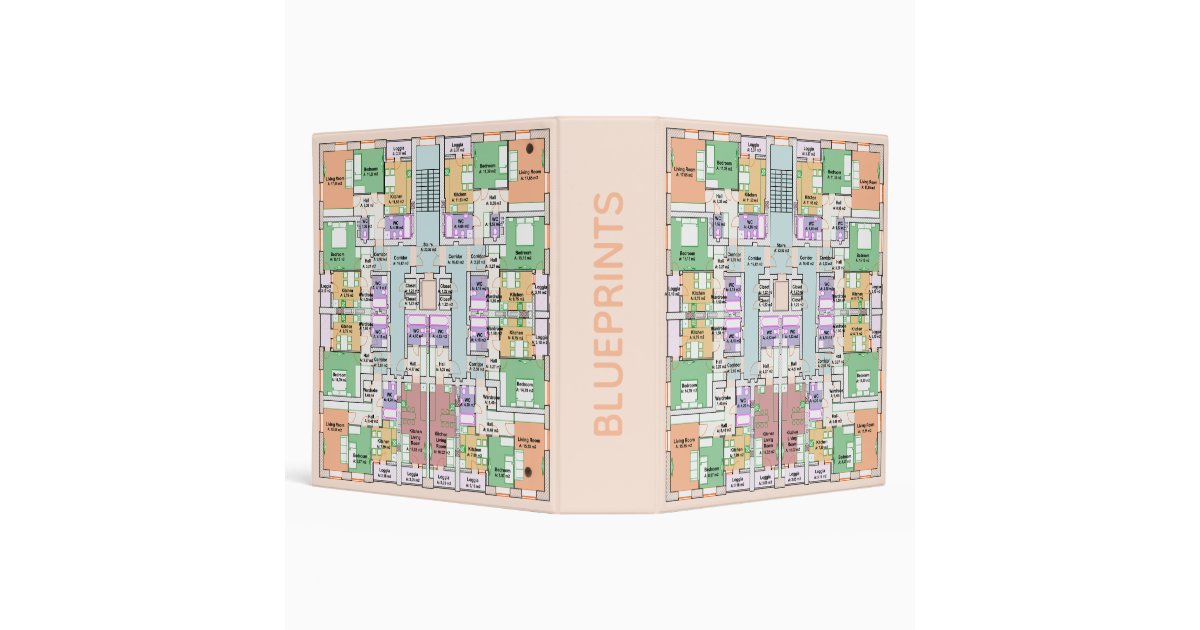 Architectural Blueprints Binder | Zazzle