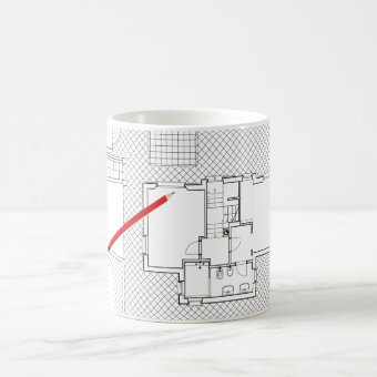 Architectural project, drawing, Architects Coffee Mug | Zazzle