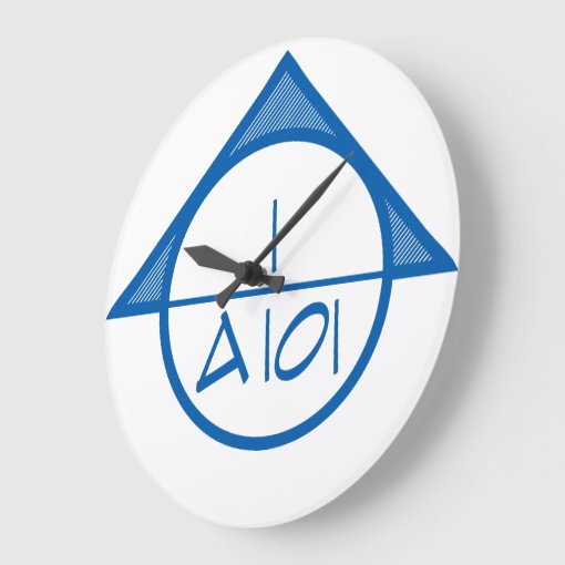 Architectural Reference Symbol Wall Clock (blue) | Zazzle