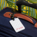 Architectural Subway Tile Modern Business Luggage Tag | Zazzle