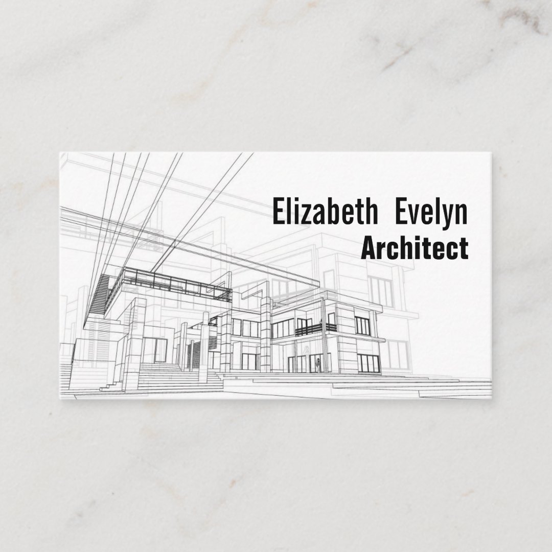 Architecture background design business card | Zazzle