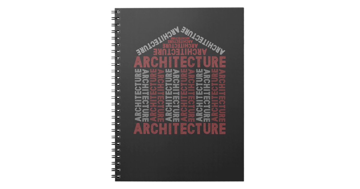 Architecture Building Graphic Modern Construction Notebook | Zazzle