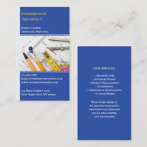 Architecture Engineering Business Card | Zazzle
