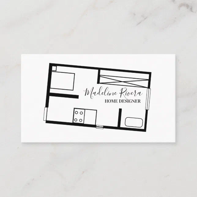 Architecture Floor Plan Designer Business Card | Zazzle