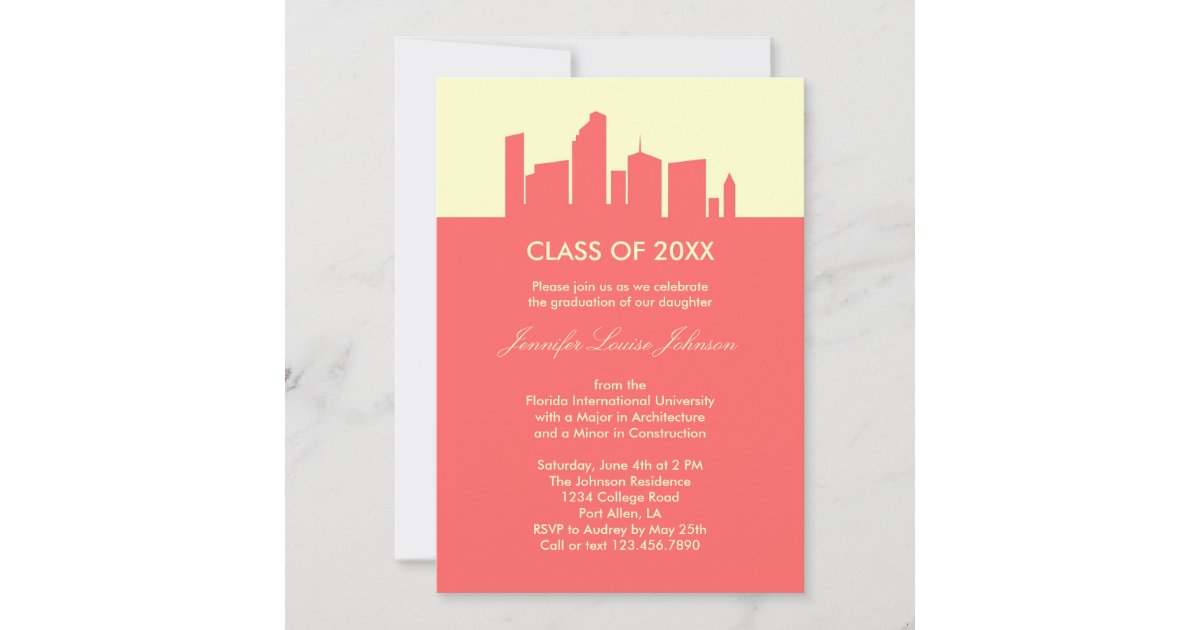 Architecture Graduation Invitation | Zazzle