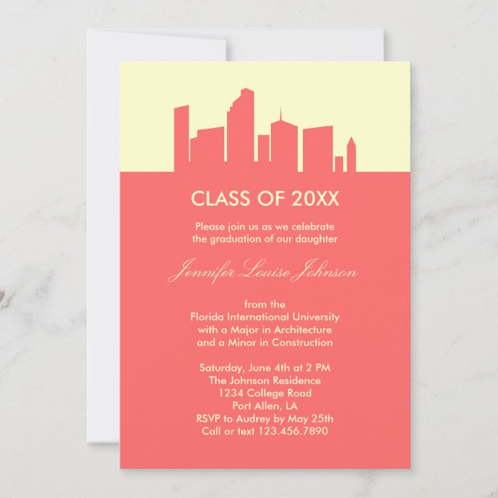 Architecture Graduation Invitation | Zazzle.com