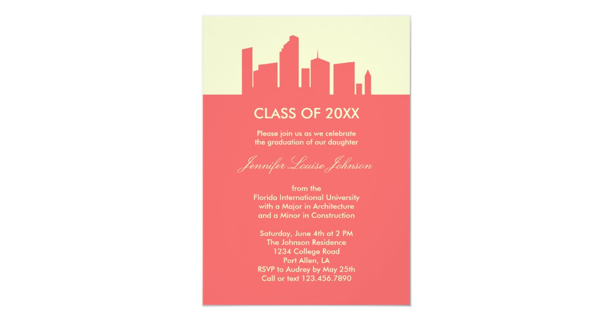 Architecture Graduation Invitation | Zazzle.com