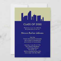 Architecture Graduation Invitation | Zazzle