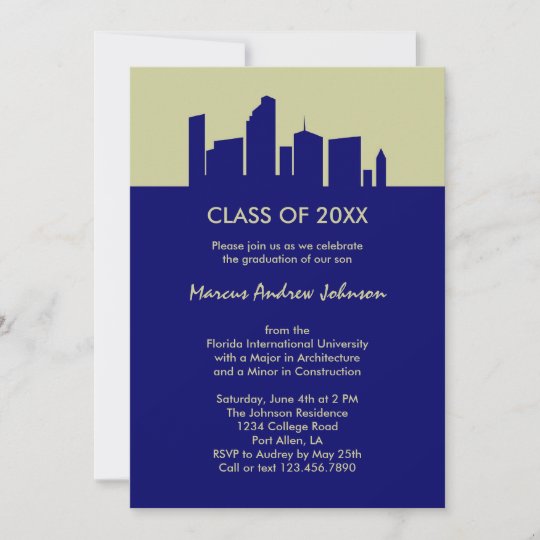 Architecture Graduation Invitation | Zazzle.com