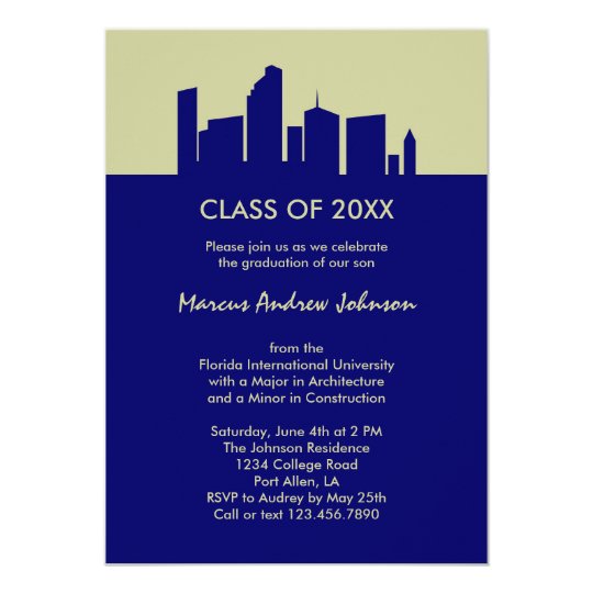 Architecture Graduation Invitation | Zazzle.com