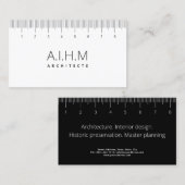 Architecture Master Planning Interior Design Ruler Business Card | Zazzle