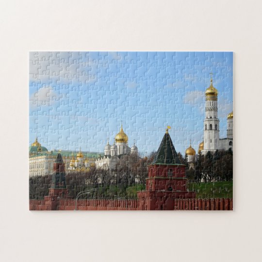 Architecture of Moscow Kremlinin, Russia Jigsaw Puzzle | Zazzle.com