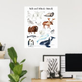 Arctic Animals | Education Learning Classroom Poster | Zazzle