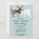 Arctic Animals in Winter Hats Christmas Party Invitation | Zazzle