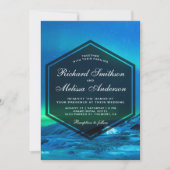Arctic Aurora Northern Lights Wedding Invitation | Zazzle
