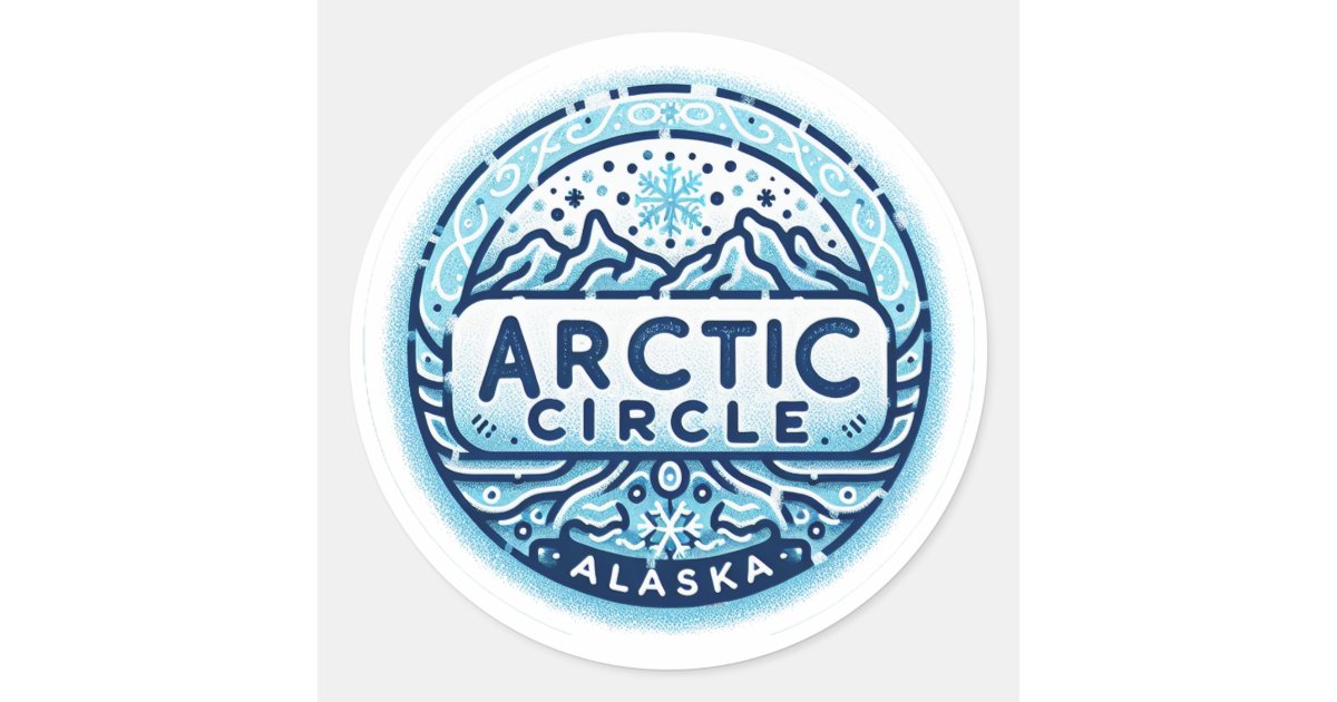 Arctic Circle Classic Round Sticker | Zazzle