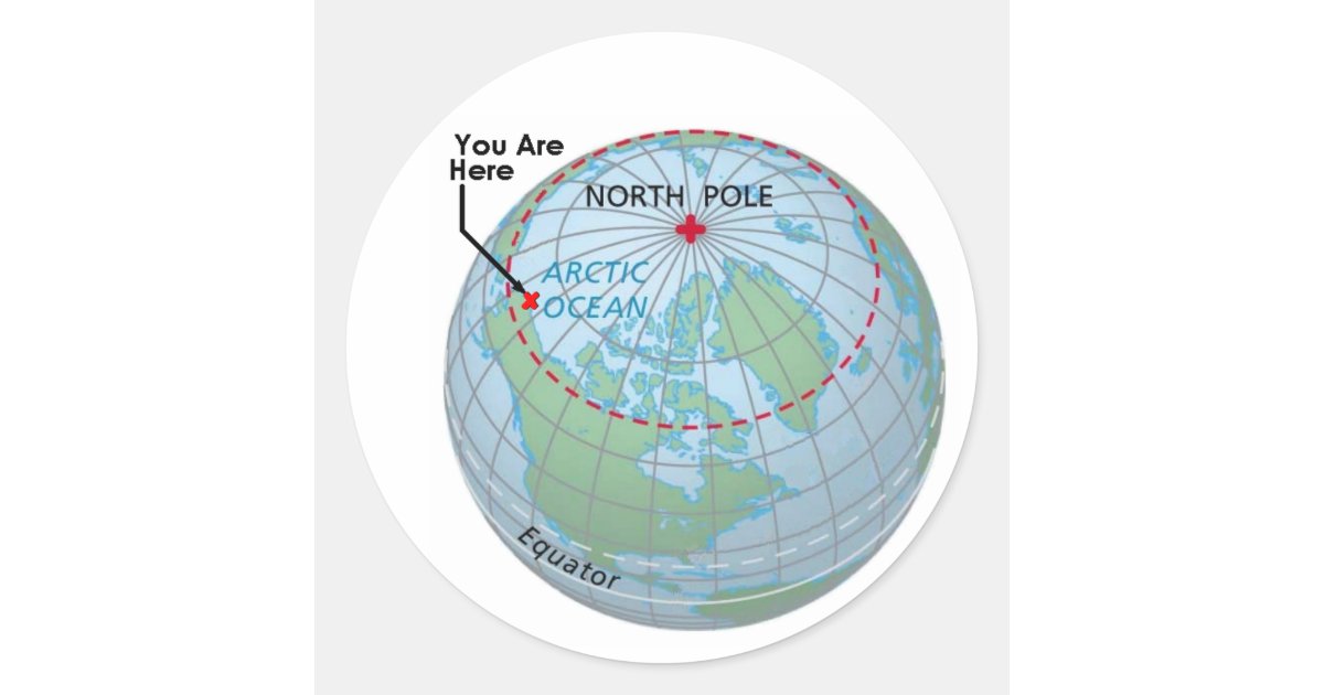 Arctic Circle Classic Round Sticker | Zazzle