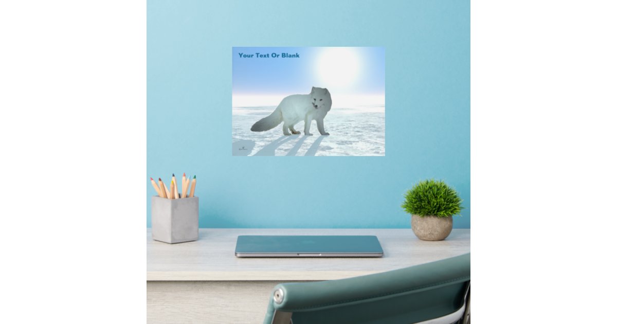 Arctic Fox Wall Decal | Zazzle