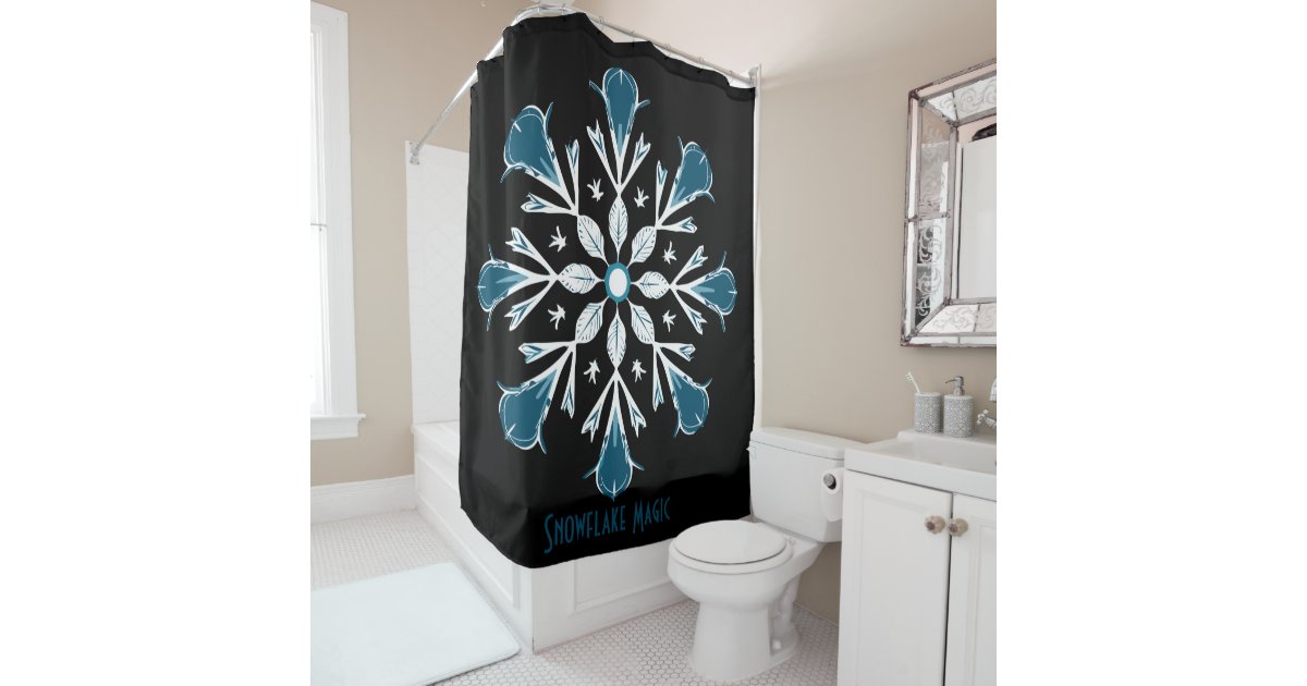Arctic Sparkle Shower Curtain | Zazzle