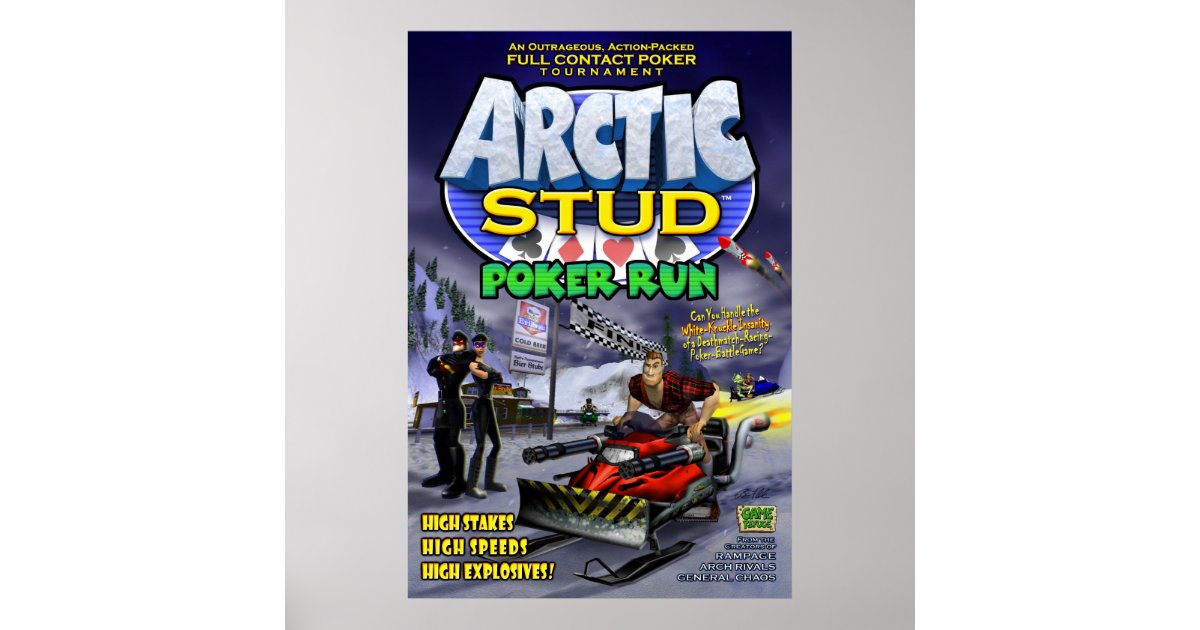 Arctic Stud Poker Run Poster | Zazzle