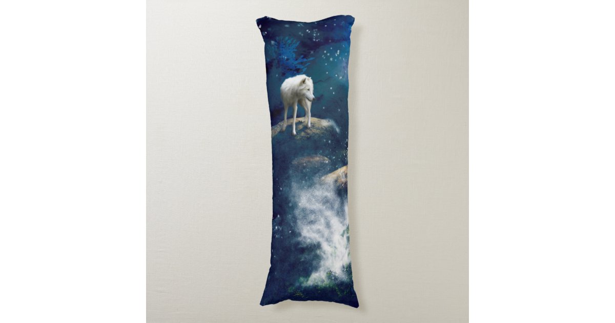 ARCTIC WOLF MOON STRIDER BODY PILLOW | Zazzle