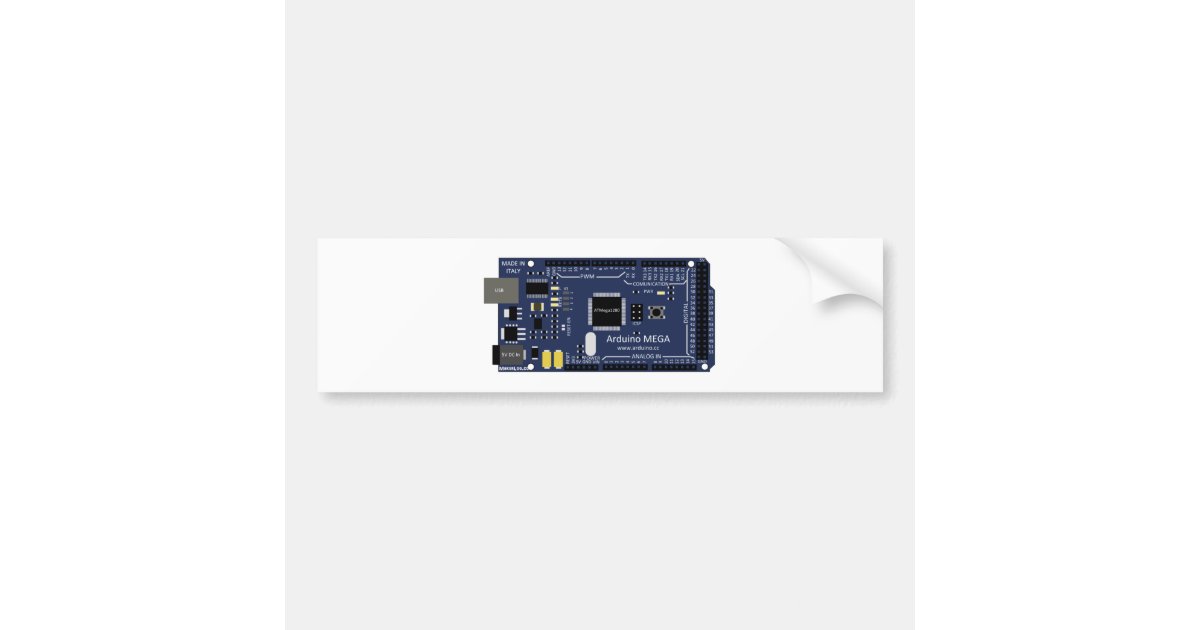 Arduino Mega Bumper Sticker | Zazzle