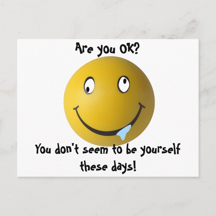 Are you OK Postcard | Zazzle