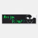 "Are You Ready?" Alien Bumper Sticker | Zazzle