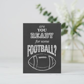 are you ready for some football? postcard | Zazzle