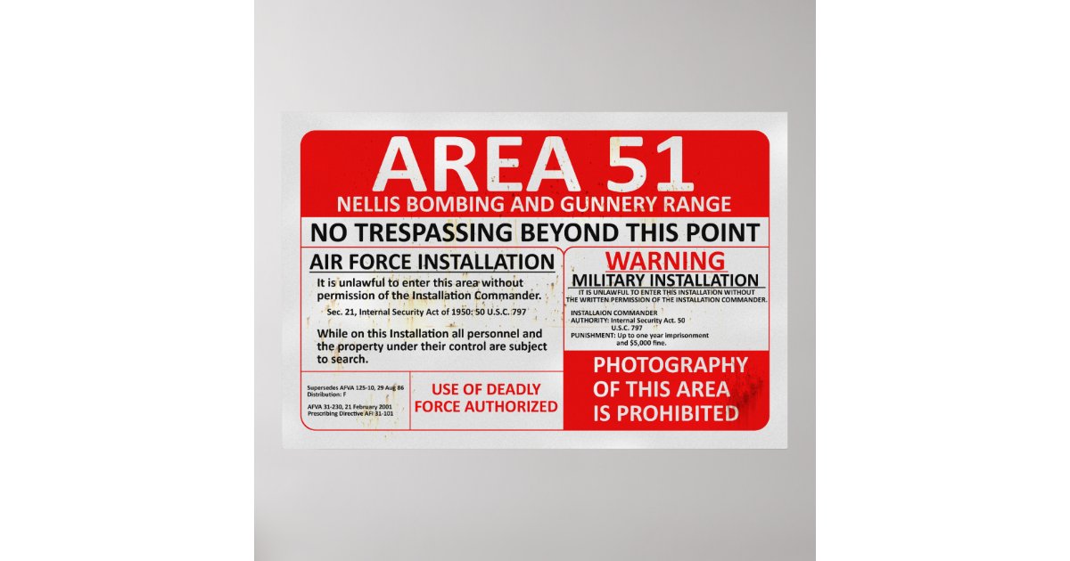 Area 51 Sign | Zazzle