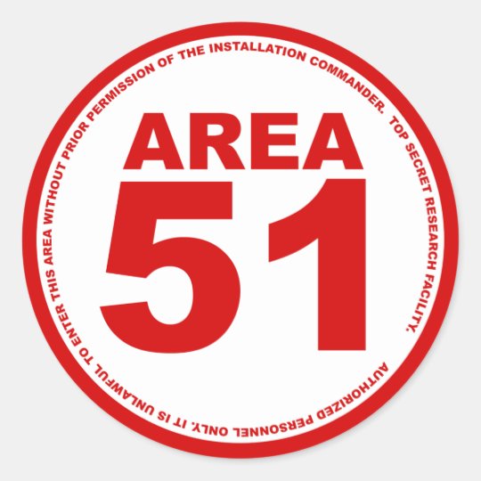 Area 51 Sticker | Zazzle.com