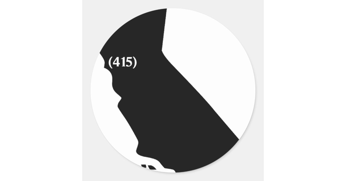 Area Code 415 California Bay Area Classic Round Sticker Zazzle area-code-415-california-bay-area-classic-round-sticker-zazzle
