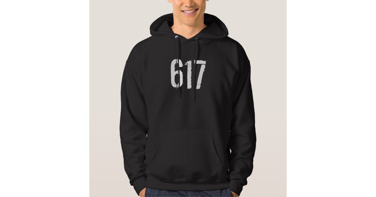 Area code 617 hoodie | Zazzle