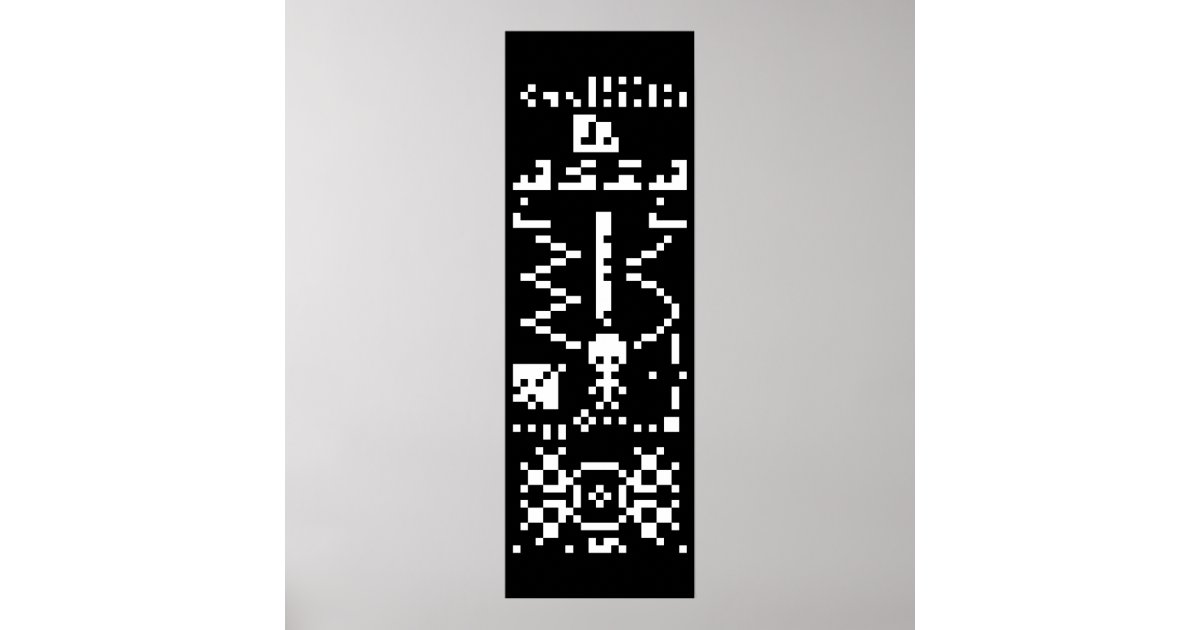 Arecibo Binary Message Reply Poster | Zazzle