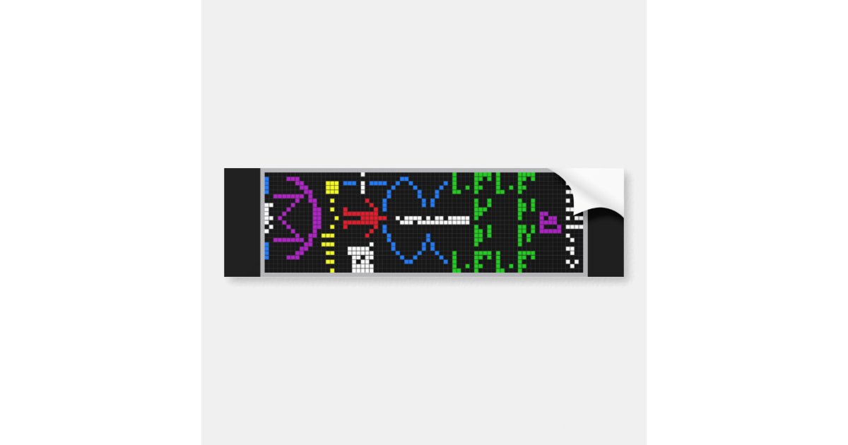 Arecibo Message Bumper Sticker | Zazzle