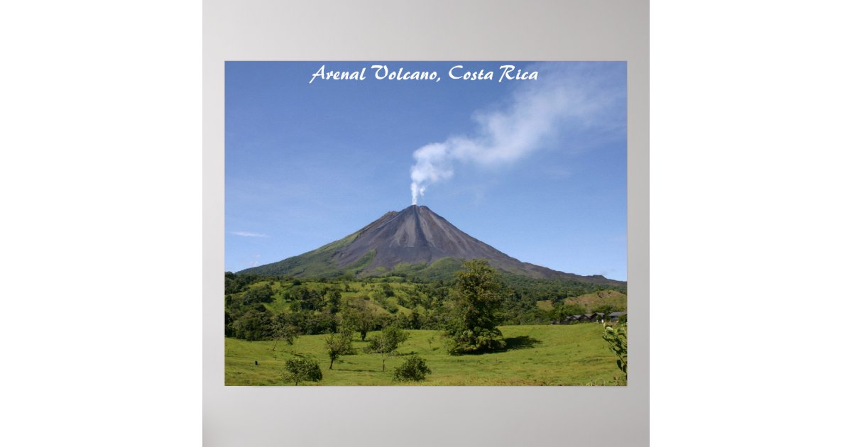 Arenal Volcano Costa Rica Poster | Zazzle