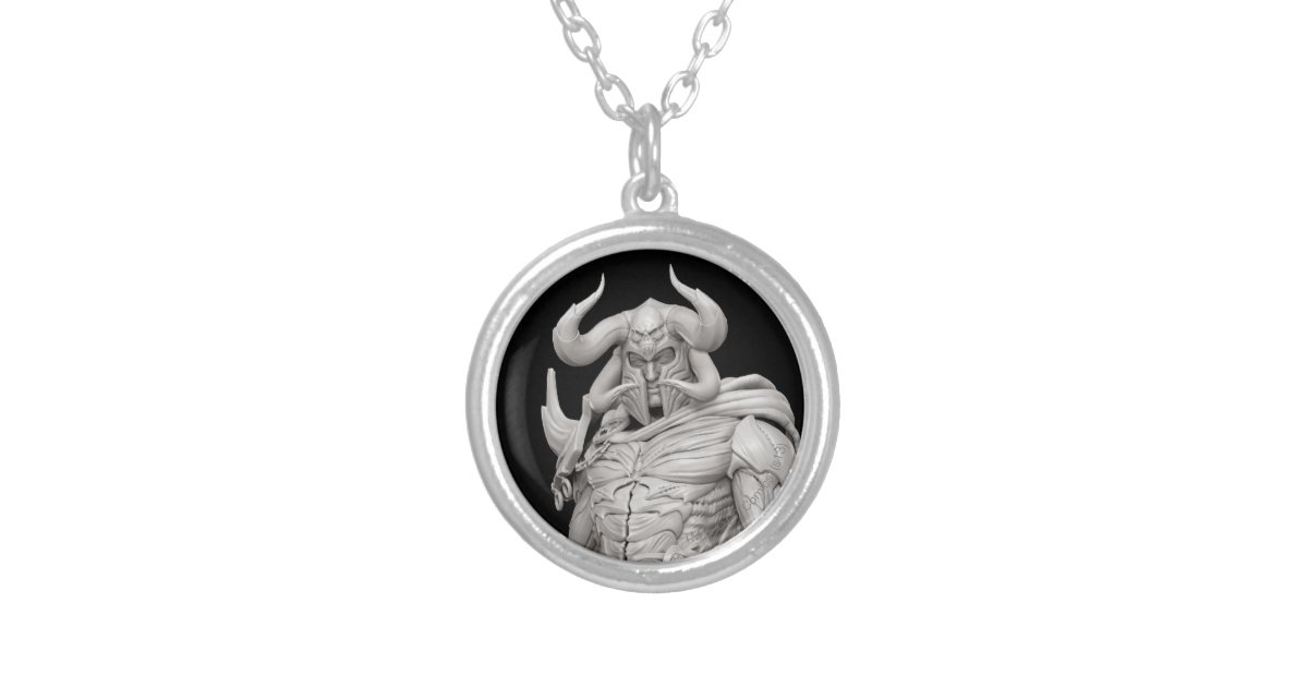 Ares Alternate Silver Plated Necklace | Zazzle